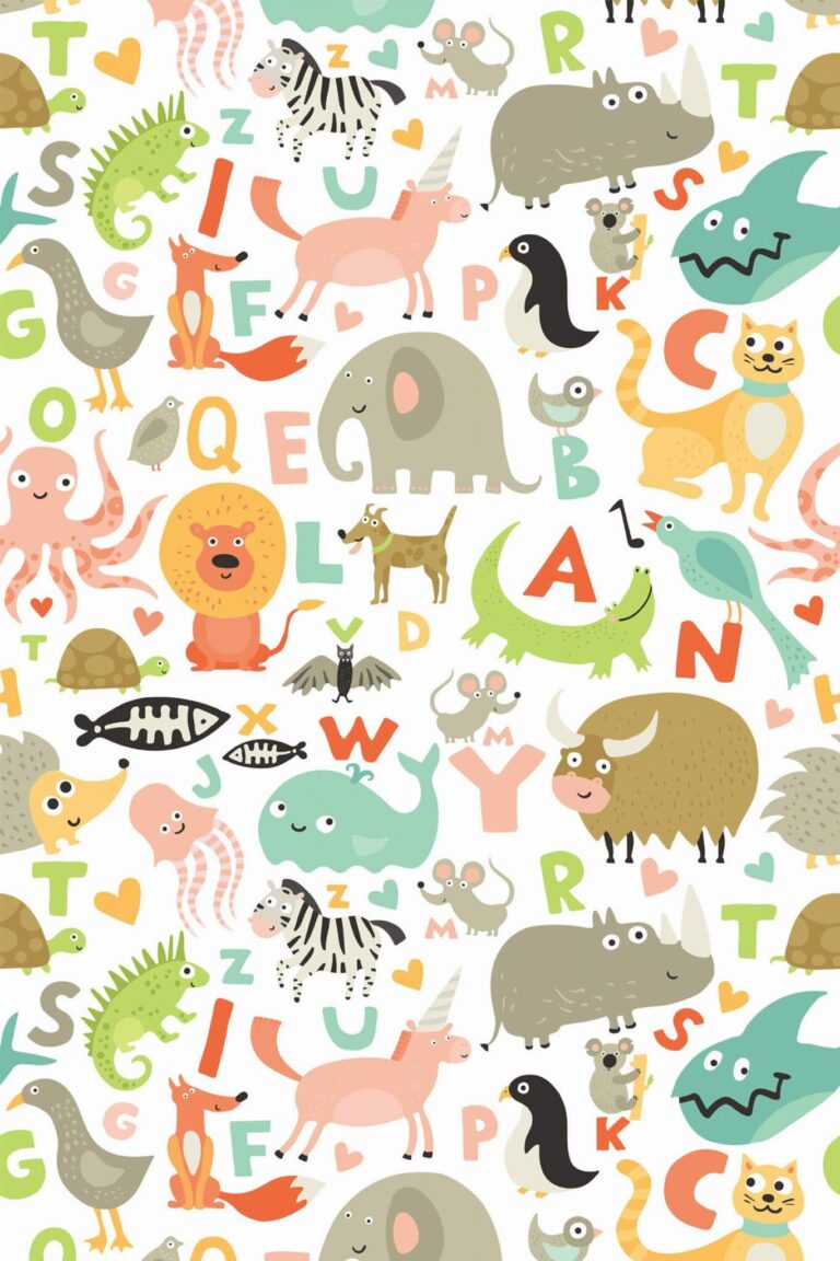 Animal alphabet Wallpaper | Shop SafetyMat®
