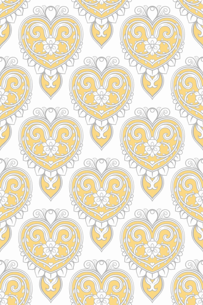 Art Deco heart Wallpaper | Shop SafetyMat™