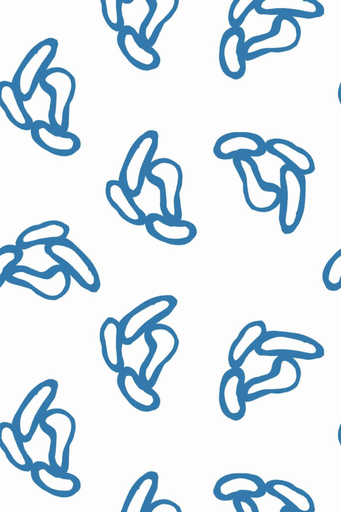 Blue abstract shape Wallpaper | Shop SafetyMat™