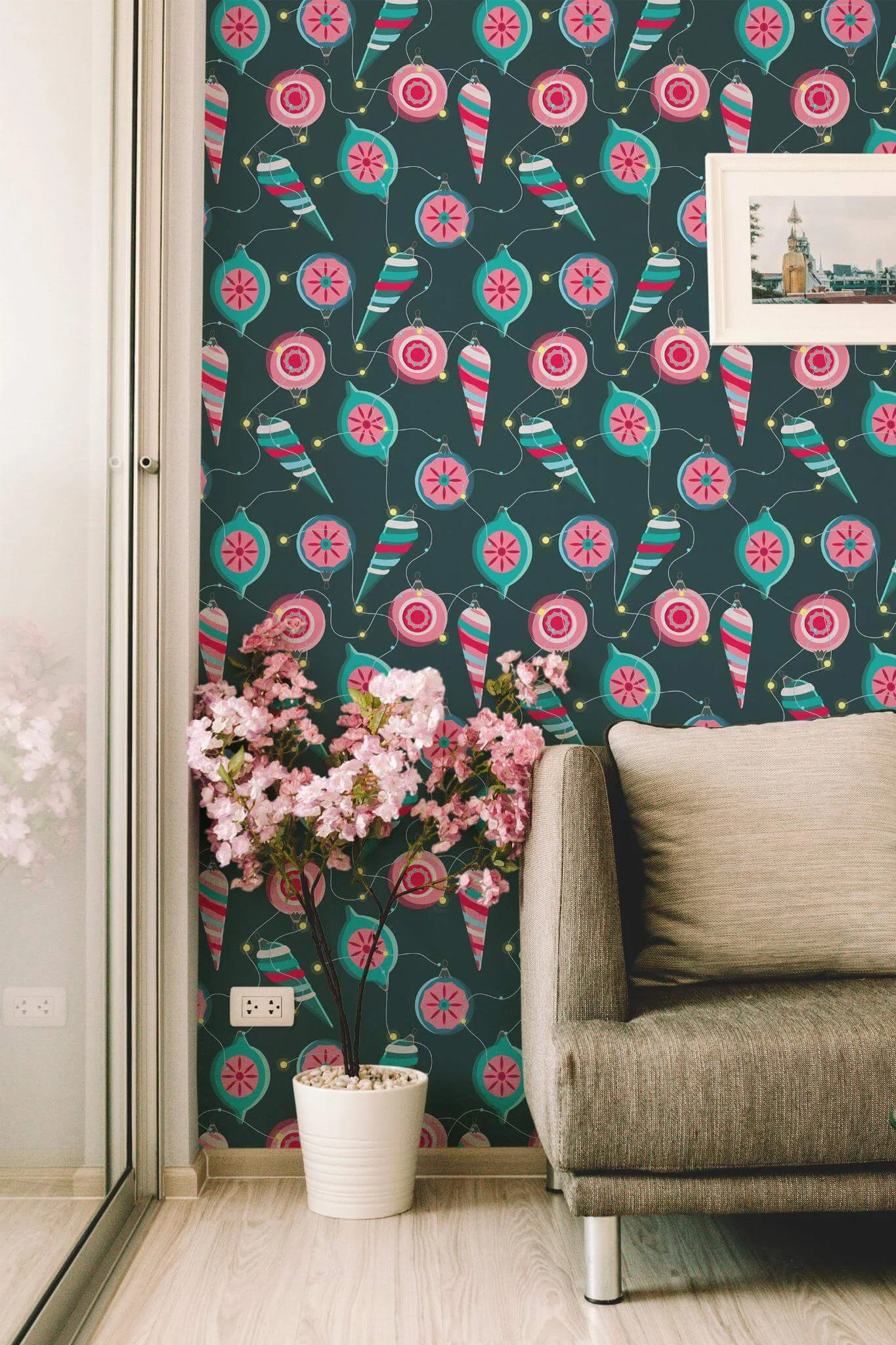 Christmas lights Wallpaper | Shop SafetyMat™