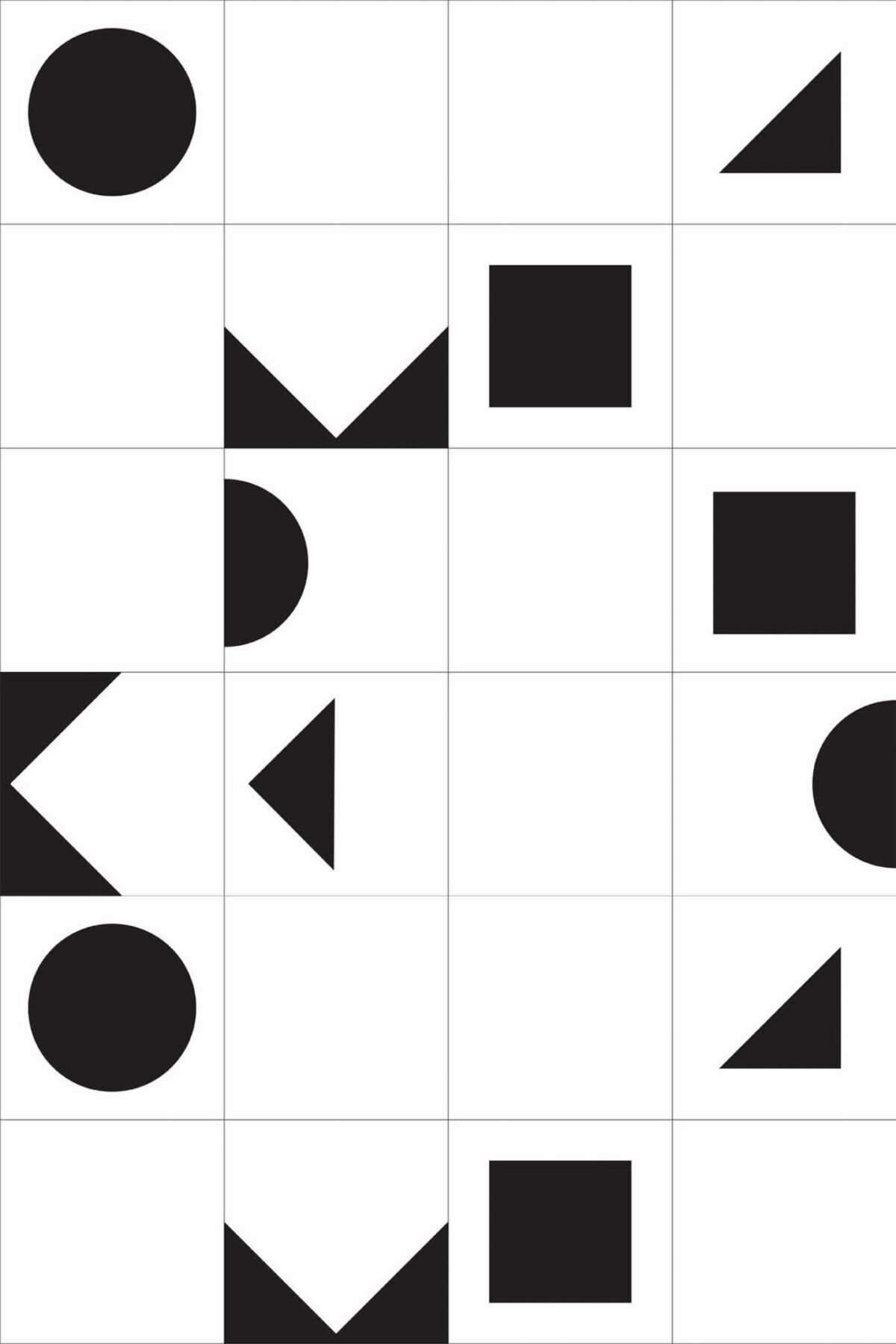 Geometric shapes grid Wallpaper | Shop SafetyMat