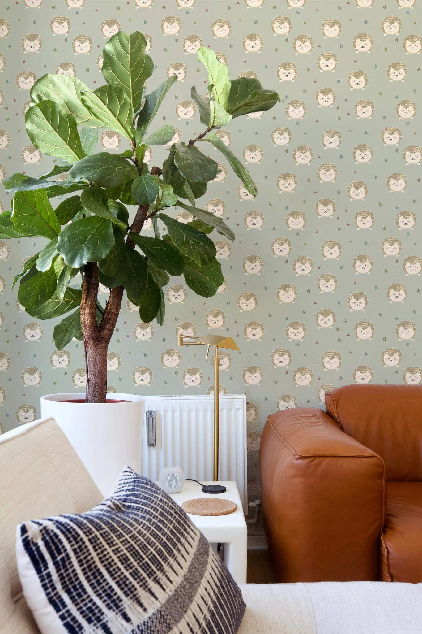 Hedgehog animal print Wallpaper | Shop SafetyMat™