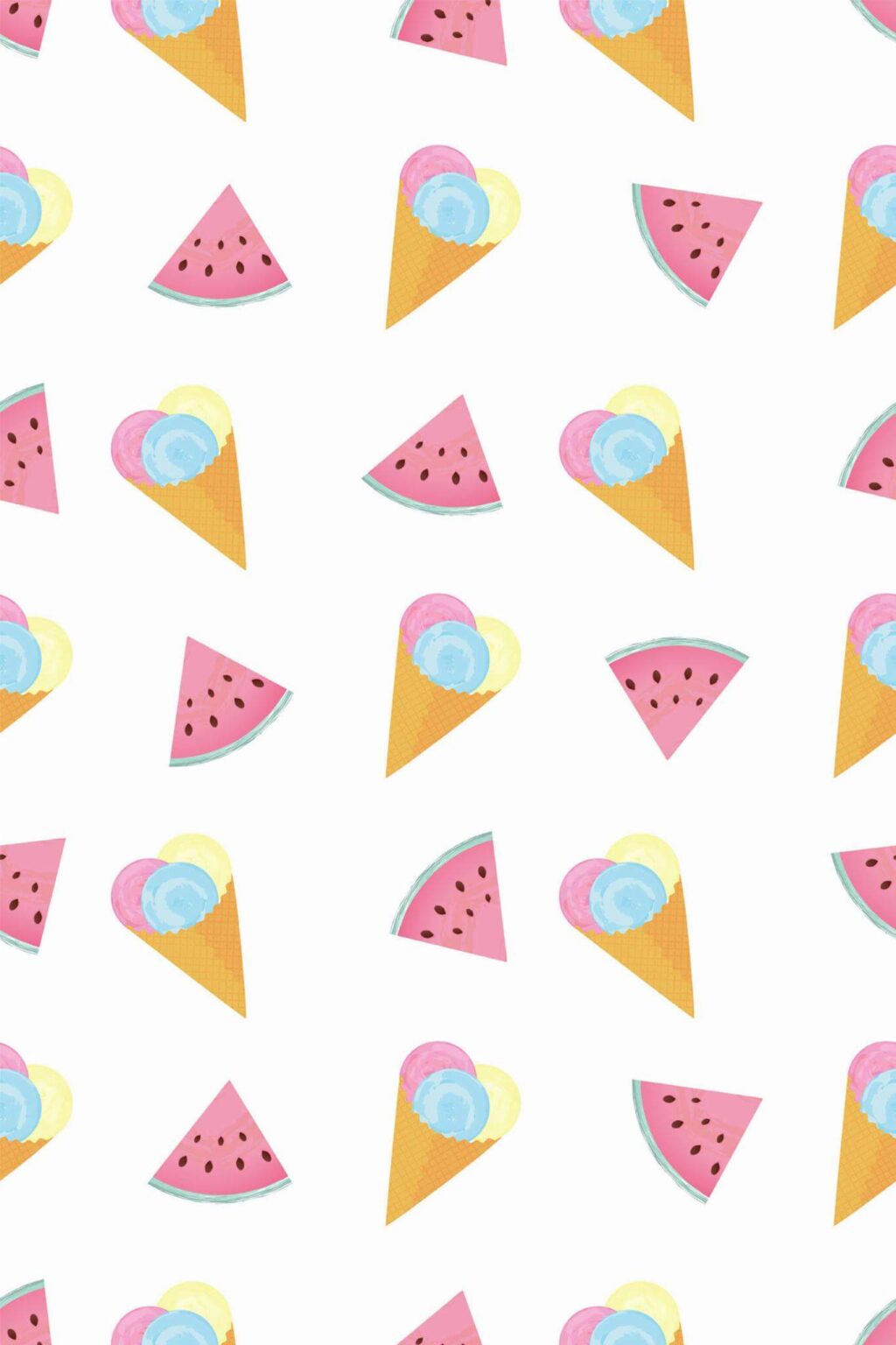 Ice cream and watermelon Wallpaper | Shop SafetyMat®