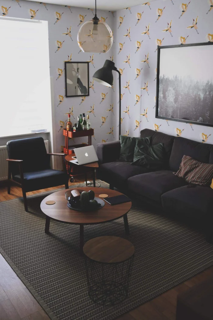 Pastel Japanese crane Wallpaper | Shop SafetyMat™