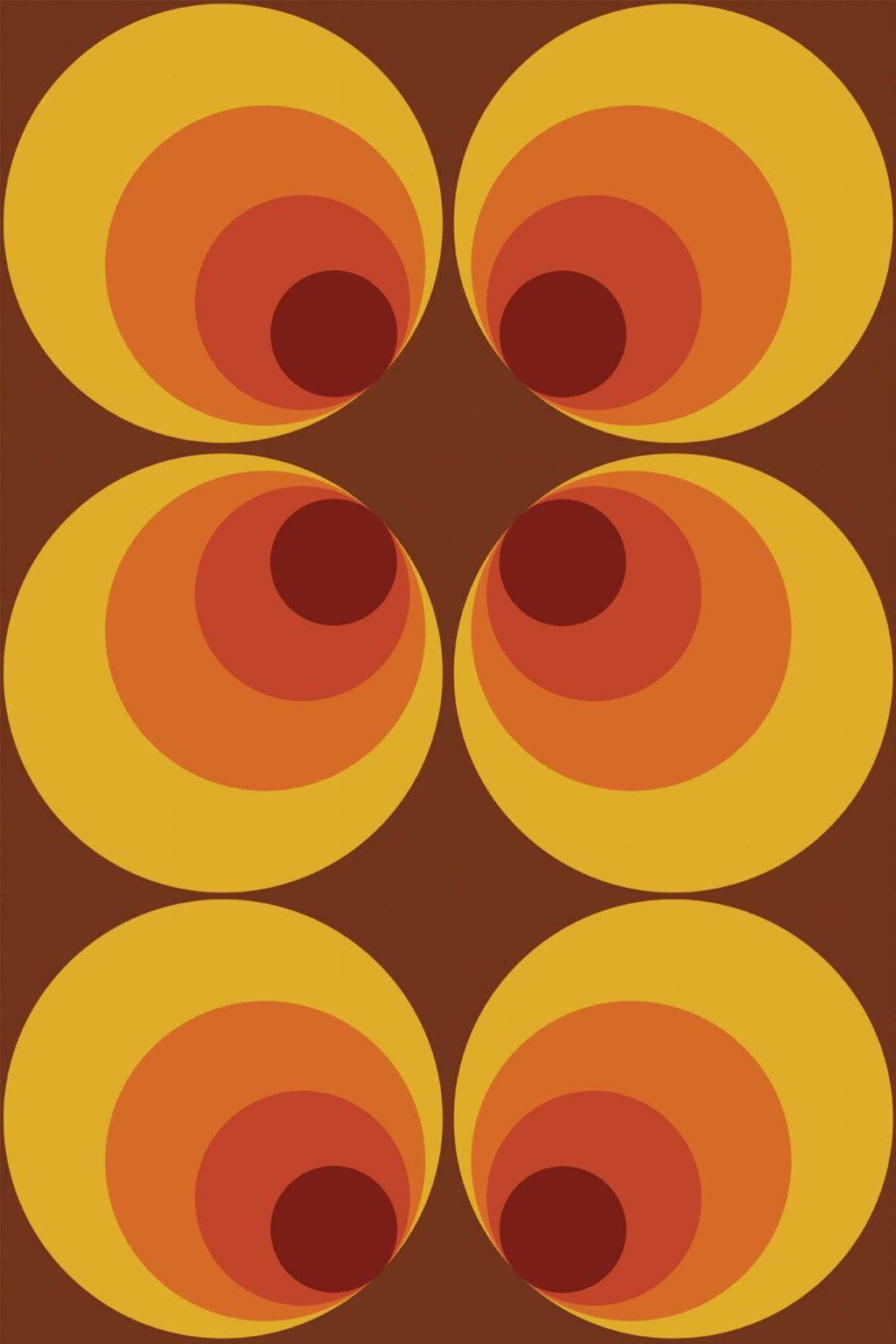 Retro 70s circle Wallpaper | Shop SafetyMat™