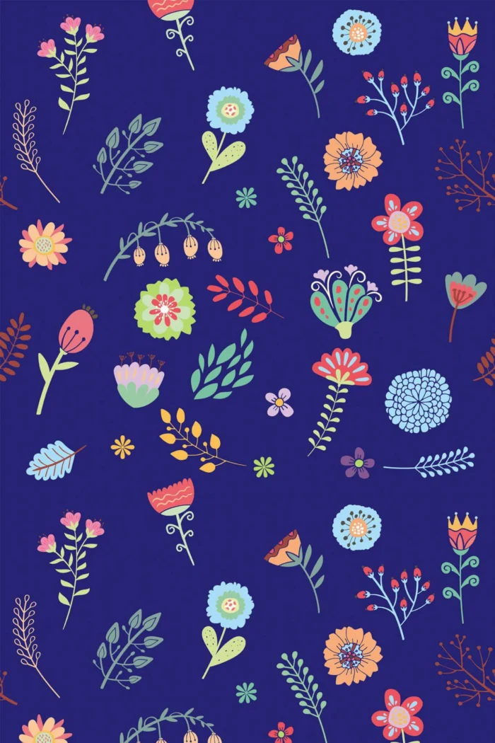 Scandinavian flower Wallpaper | Shop SafetyMat™