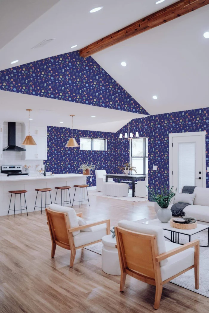 Scandinavian flower Wallpaper | Shop SafetyMat™